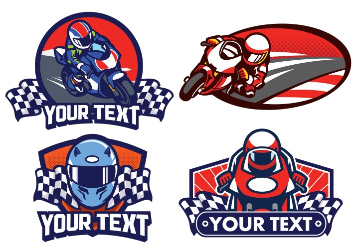 Motorcycle race Royalty Free Vector Image - VectorStock