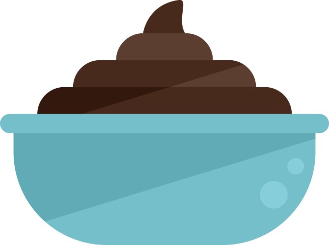 Cocoa powder detailed icon Royalty Free Vector Image