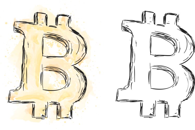 Bitcoin Drawing Vector Images (over 1,700)