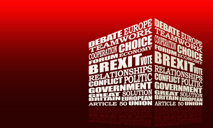 Britain exit from european union relative image Vector Image