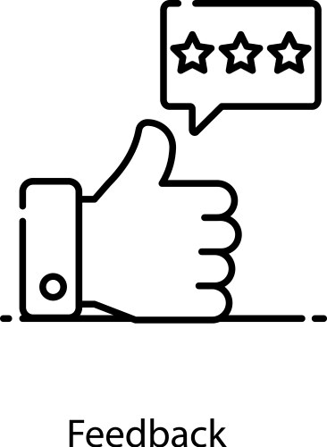Social feedback Royalty Free Vector Image - VectorStock