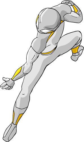 Superhero Stance Standing Vector Images (24)