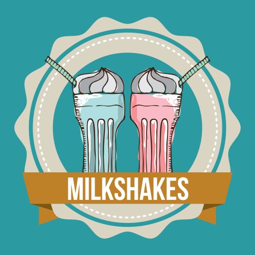 Milkshake Royalty Free Vector Image - VectorStock