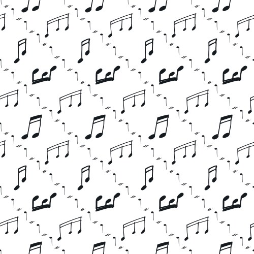 Music seamless background Royalty Free Vector Image