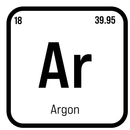 Periodic Table Element Argon Vector Images (over 110)