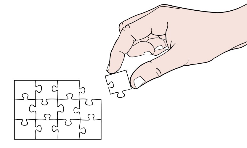 Hand Puzzle Vector Images (over 18,000)