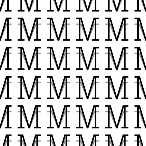 Abstract letter m seamless pattern Royalty Free Vector Image