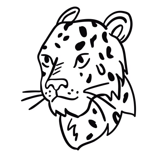 Sideways cat stroke Royalty Free Vector Image - VectorStock