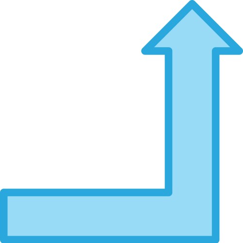 Upward icon Royalty Free Vector Image - VectorStock