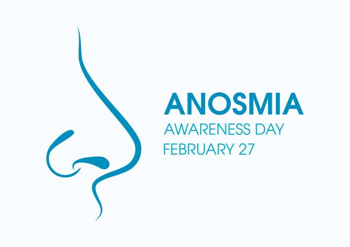 Anosmia awareness day poster Royalty Free Vector Image