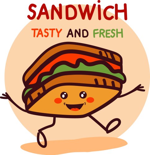 Cartoon Sandwich Vector Images (over 24,000)