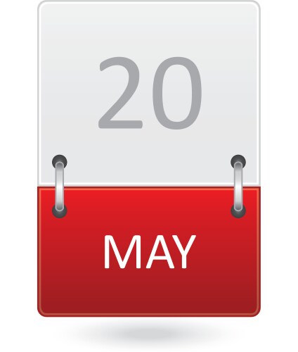Calendar date icon Royalty Free Vector Image - VectorStock