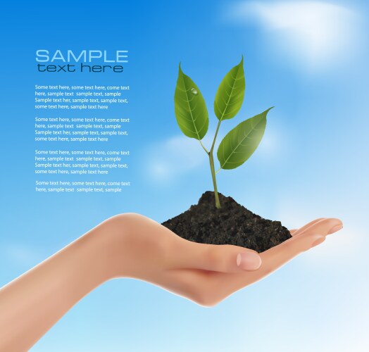 Hand Holding Plant Vector Images (over 11,000)