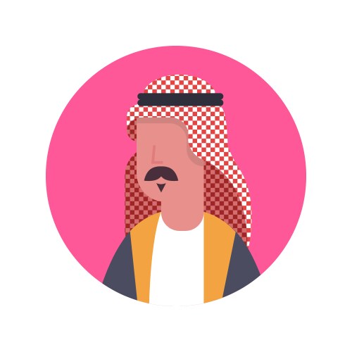 Saudi peoples at work arabic cartoon characters Vector Image
