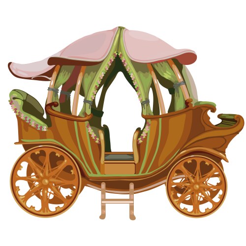 Princess carriage Royalty Free Vector Image - VectorStock