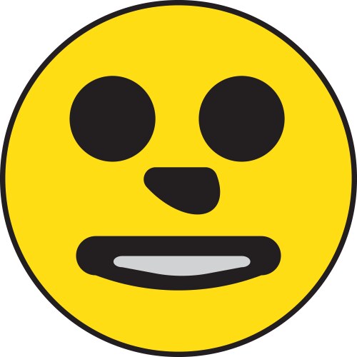 Emoticon template face Royalty Free Vector Image