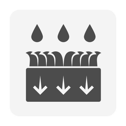 Garden drainage icon Royalty Free Vector Image