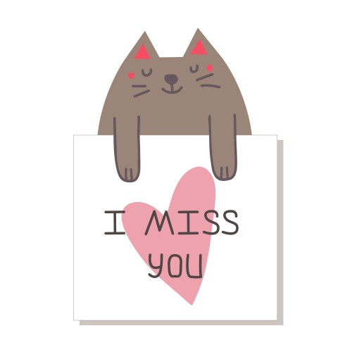 Cartoon I Miss You Vector Images (86)
