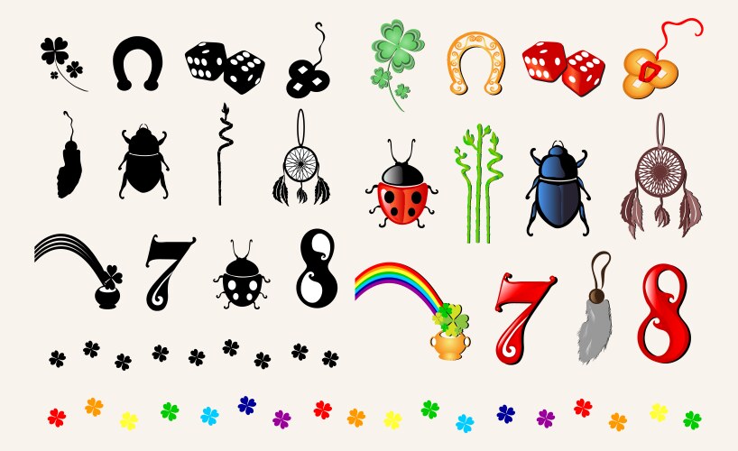 Bad luck symbols Royalty Free Vector Image - VectorStock