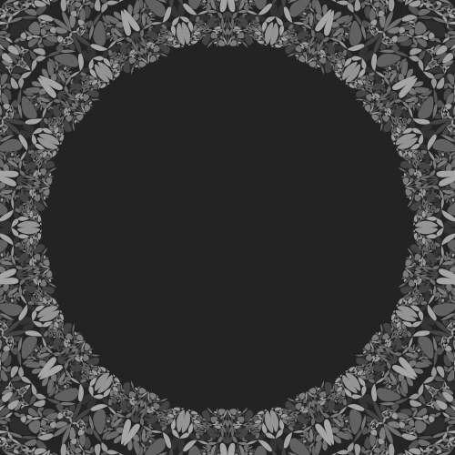 Abstract circular frame with white background Vector Image