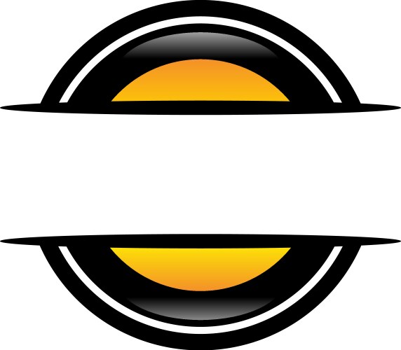 Emblem template blank Royalty Free Vector Image