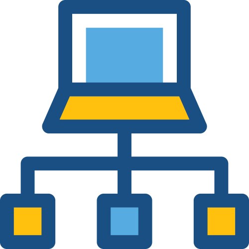 Server network Royalty Free Vector Image - VectorStock