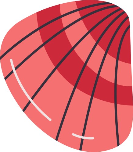 Sea shell clam Royalty Free Vector Image - VectorStock