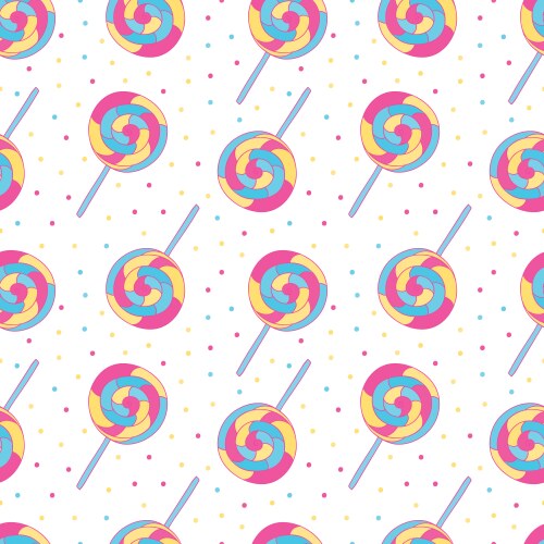 Candy seamless pattern Royalty Free Vector Image