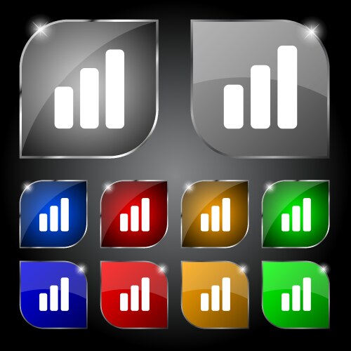 Growth and development concept graph of rate icon Vector Image