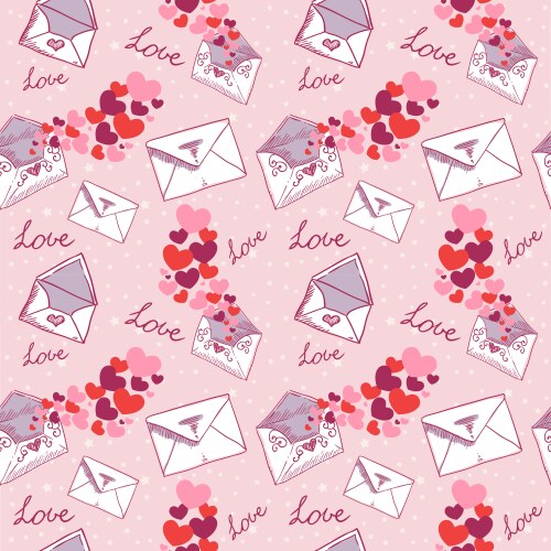 Love pattern texture Royalty Free Vector Image