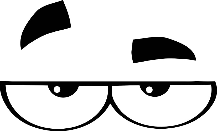 Set of cartoon eyes Royalty Free Vector Image - VectorStock