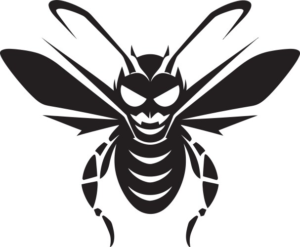 Unleash the buzz hornet mascot logo design Vector Image