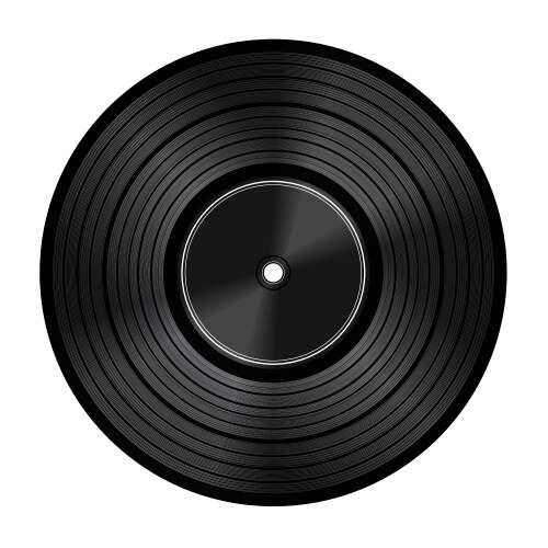 Black vinyl disc Royalty Free Vector Image - VectorStock
