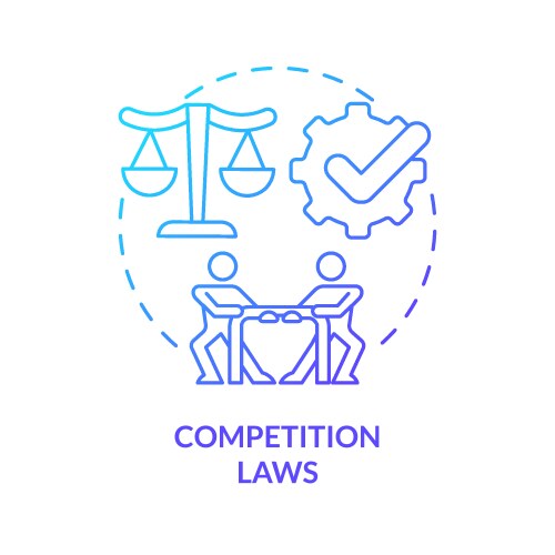 Competition laws concept icon Royalty Free Vector Image