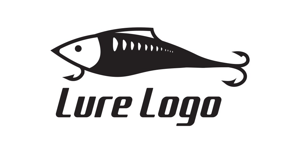 Lure fishing logo Royalty Free Vector Image - VectorStock