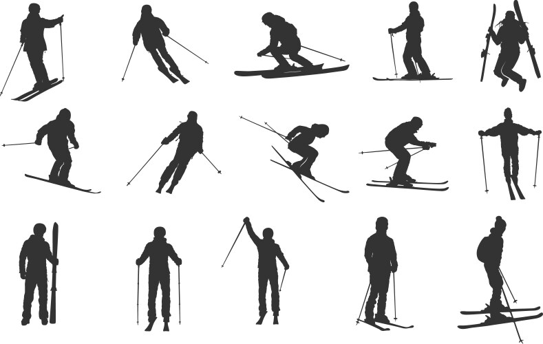 Ski Royalty Free Vector Image - VectorStock