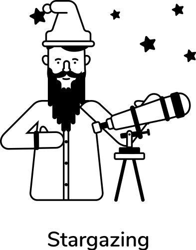 Telescope Stargazing Stargazer Vector Images (over 390)