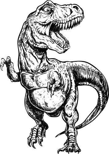 T Rex Outline Vector Images (over 1,000)