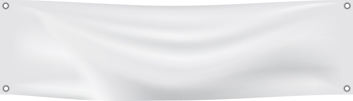 White Promotional Banner Royalty Free Vector Image