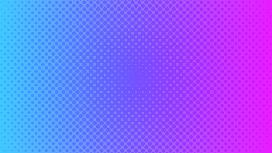 Blue pop art background with halftone dots Vector Image