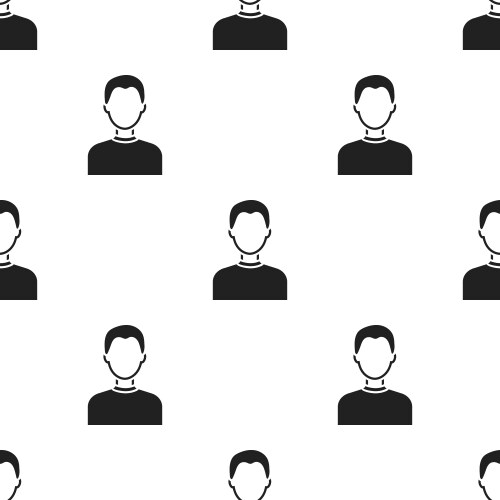 Boy icon black single avatarpeaople from Vector Image