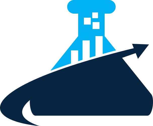 Atom logo design template Royalty Free Vector Image