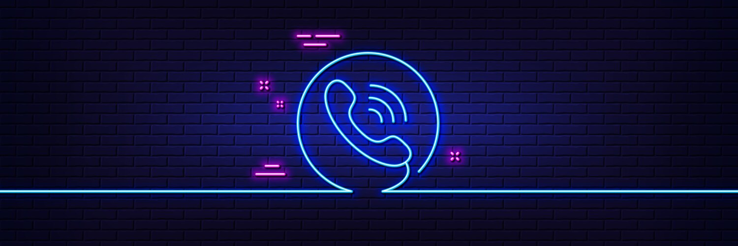 Call center service line icon phone support sign Vector Image