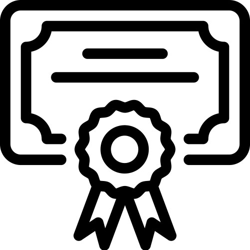 Financial certificate Royalty Free Vector Image