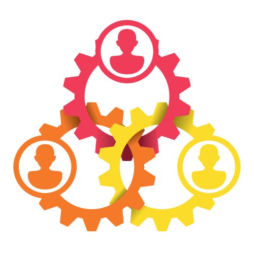 Teamwork and pictograph design Royalty Free Vector Image