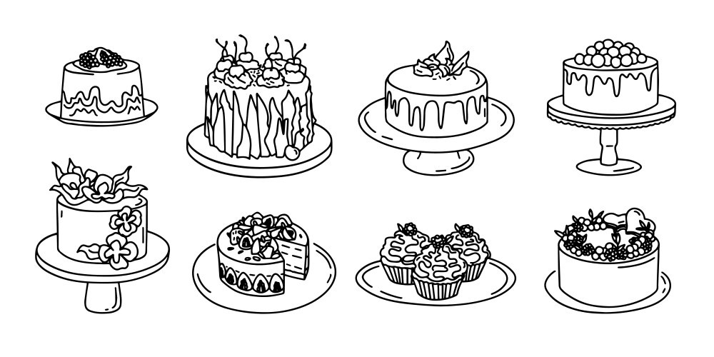 Cake Outline Vector Images (over 53,000)