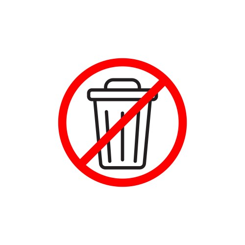 Dont Throw Rubbish Sign Vector Images (over 170)