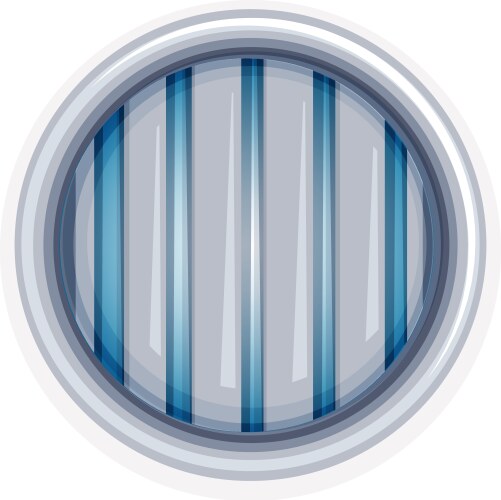 Round window with glass Royalty Free Vector Image