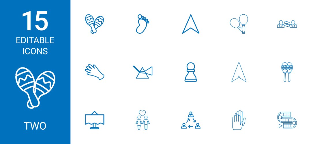 Two icons Royalty Free Vector Image - VectorStock