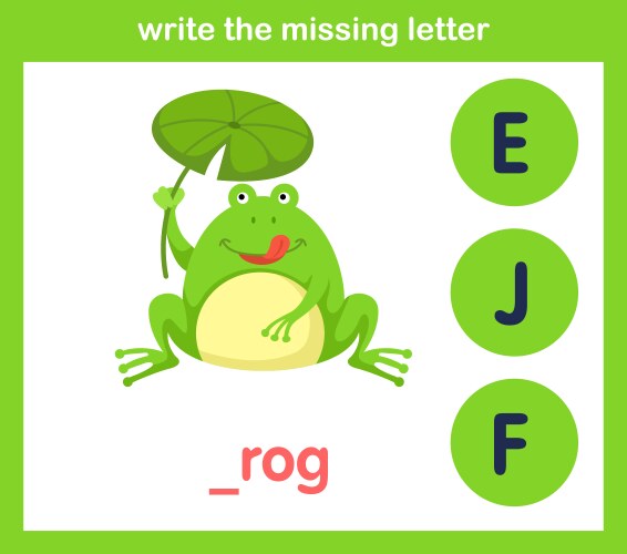 Frog Flashcard Vector Images (87)